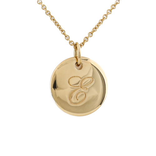 Tiffany & Co Notes Alphabet Disc Charm Pendant